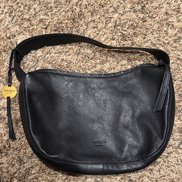 margot | Bags | Margot Classic Black Leather Shoulder Bag | Poshmark